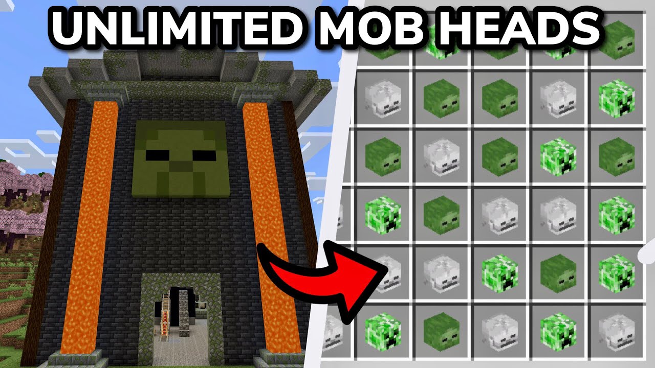 MAKING A MOB HEAD FACTORY in Minecraft Bedrock Survival (Ep. 43) - YouTube