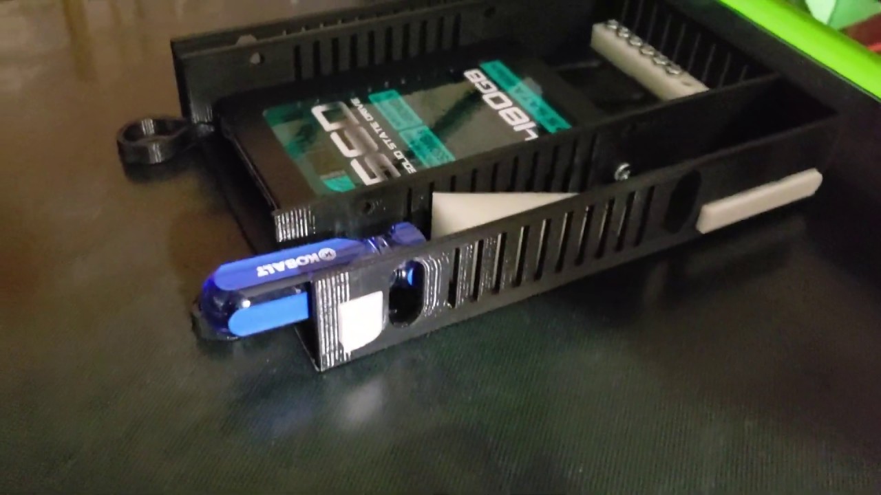 Dell optiplex 7010 SFF 3D printed Caddy - YouTube