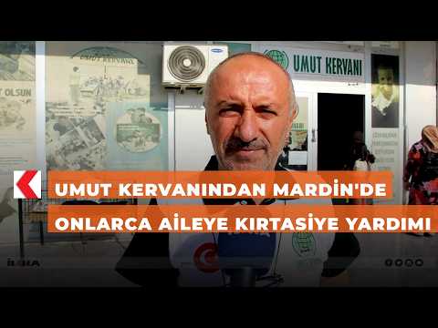 Umut Kervanından Mardin'de onlarca aileye kırtasiye yardımı
