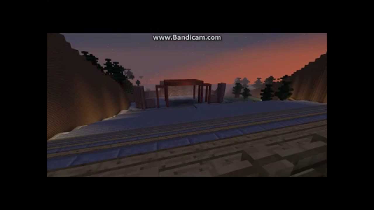 Minecraft Version of the famous Red Rocks Amphitheater - YouTube