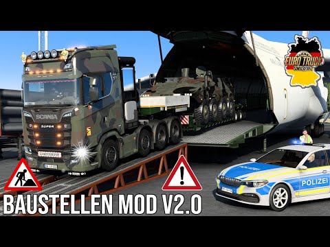 ETS2 Bundeswehr Fliegerhorst - Baustellen Mod v2.0 [3072] EURO TRUCK SIMULATOR 2