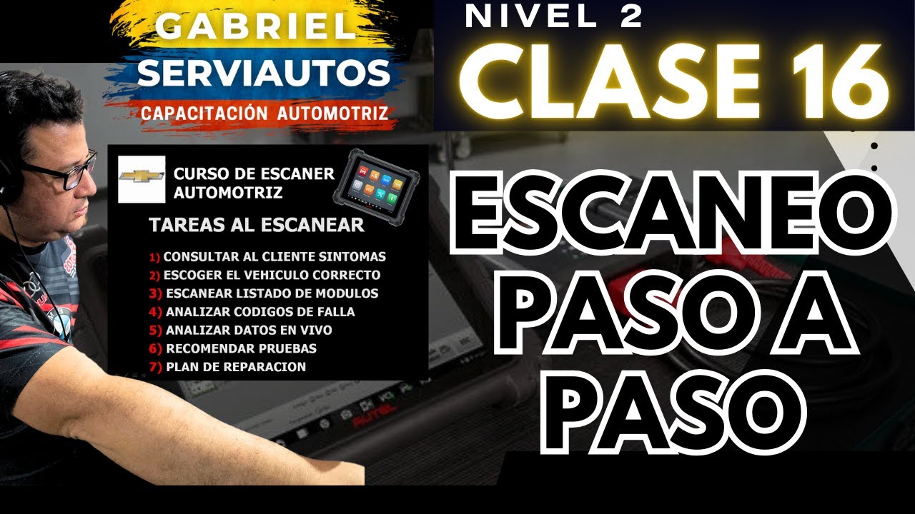 CLASE 16 Escaneo de vehiculo paso a paso, aprende a utilizar el escaner ...