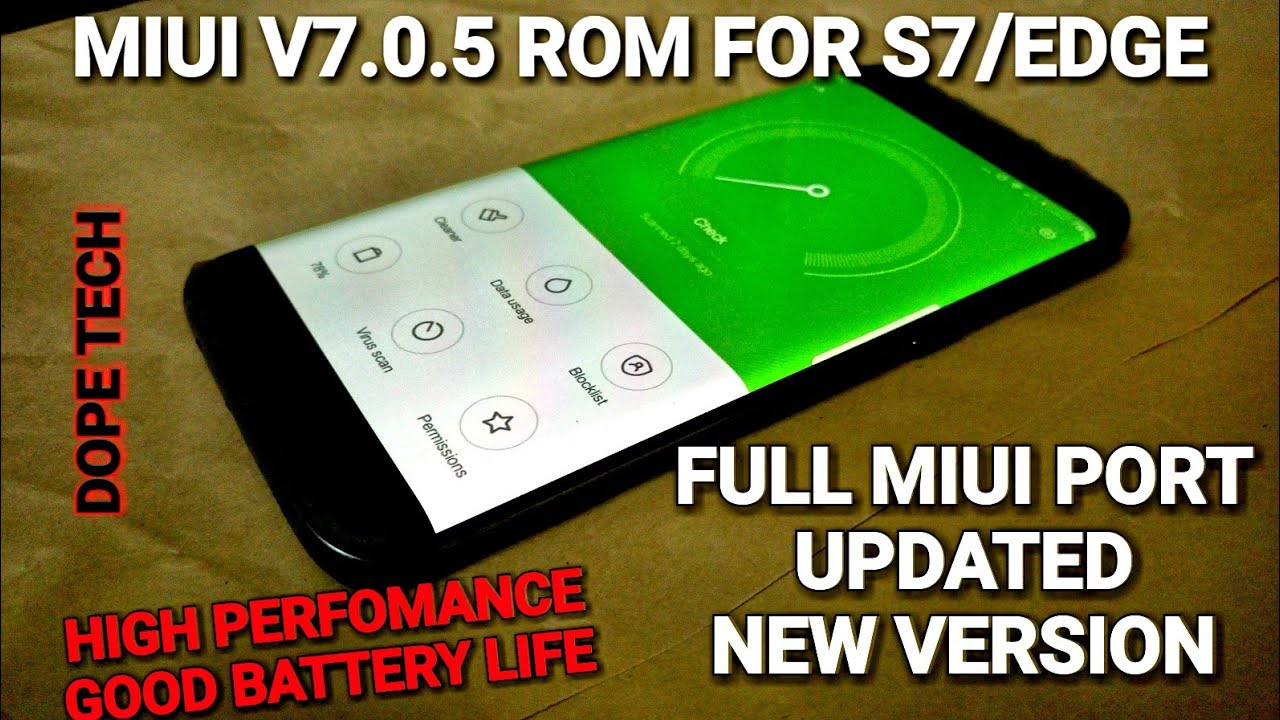 MIUI Rom V7.0.5 For S7/Edge (UPDATED) - YouTube