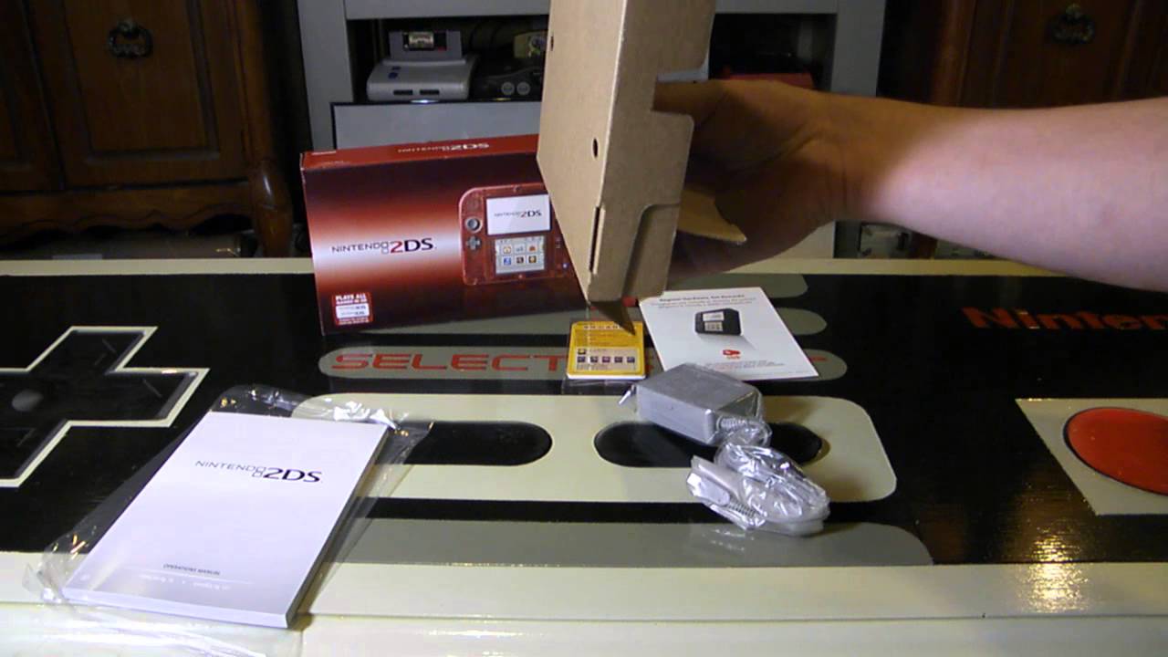 2DS Crystal Red Unboxing - YouTube