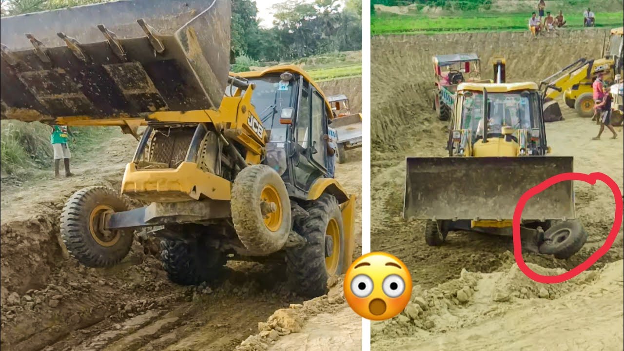 The wheel came off from JCB | 🚜🔥🔥 - YouTube