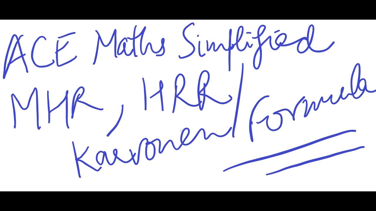 How To Calculate Maximum Heart Rate And Karvonen Heart Rate Reserve how-to-calculate-maximum-heart-rate-and-karvonen-heart-rate-reserve
