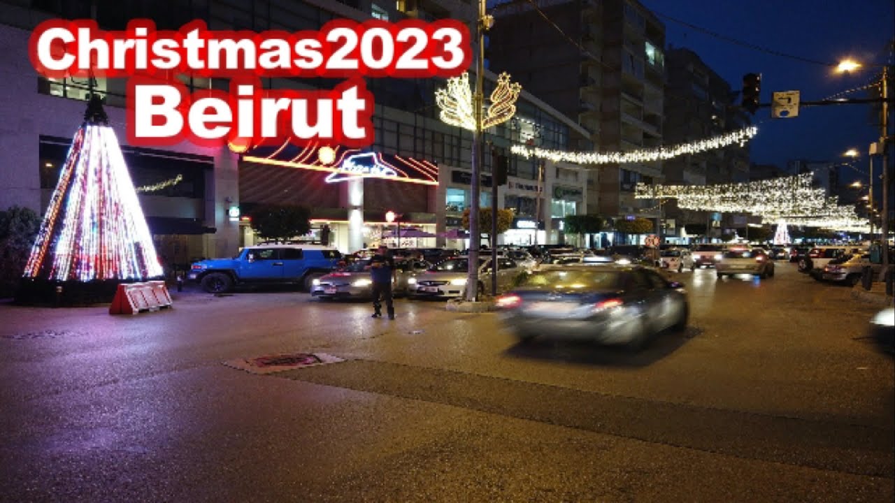 Beirut, Lebanon🎄🇱🇧Christmas 2023 Zalka Market Walk Tour Lights ...