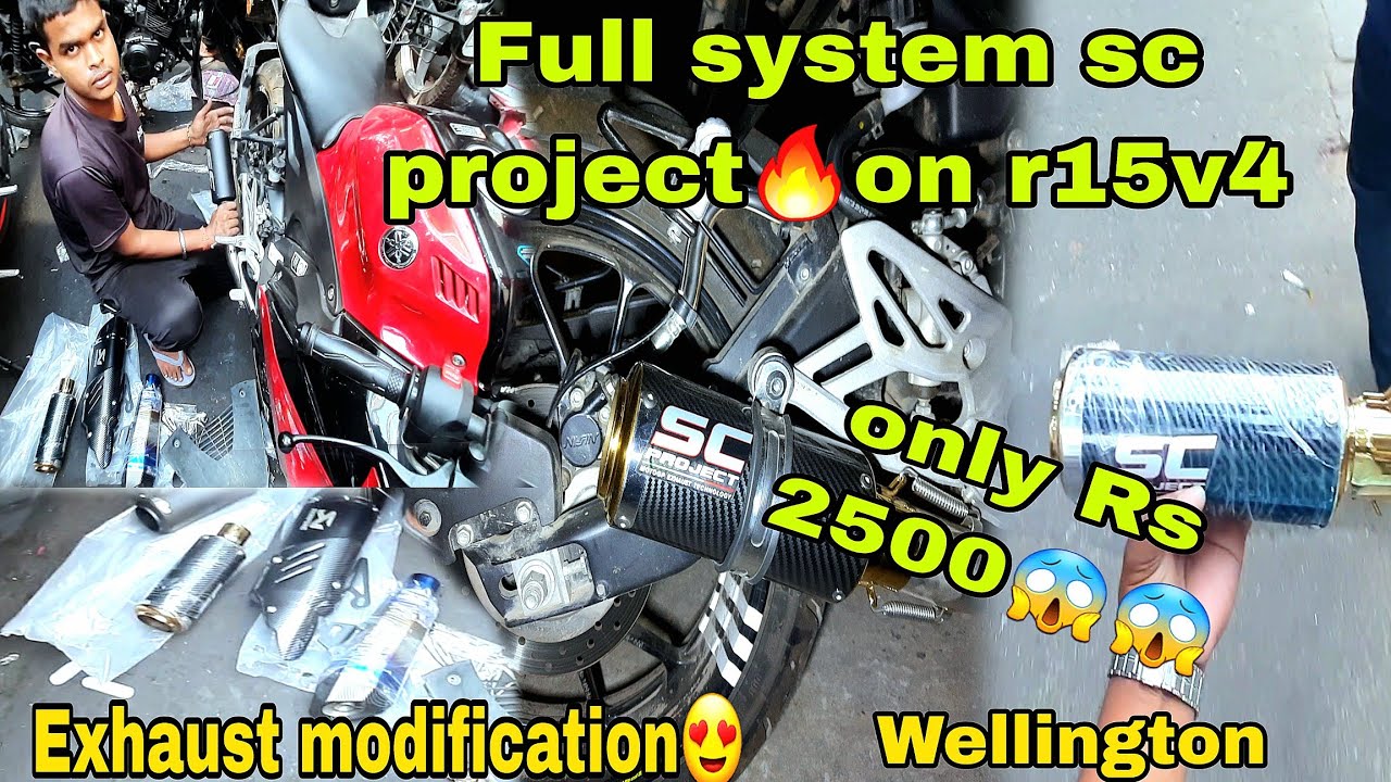 Finally😍installing Full system sc project🔥 exhaust |Sayansa vlogs - YouTube