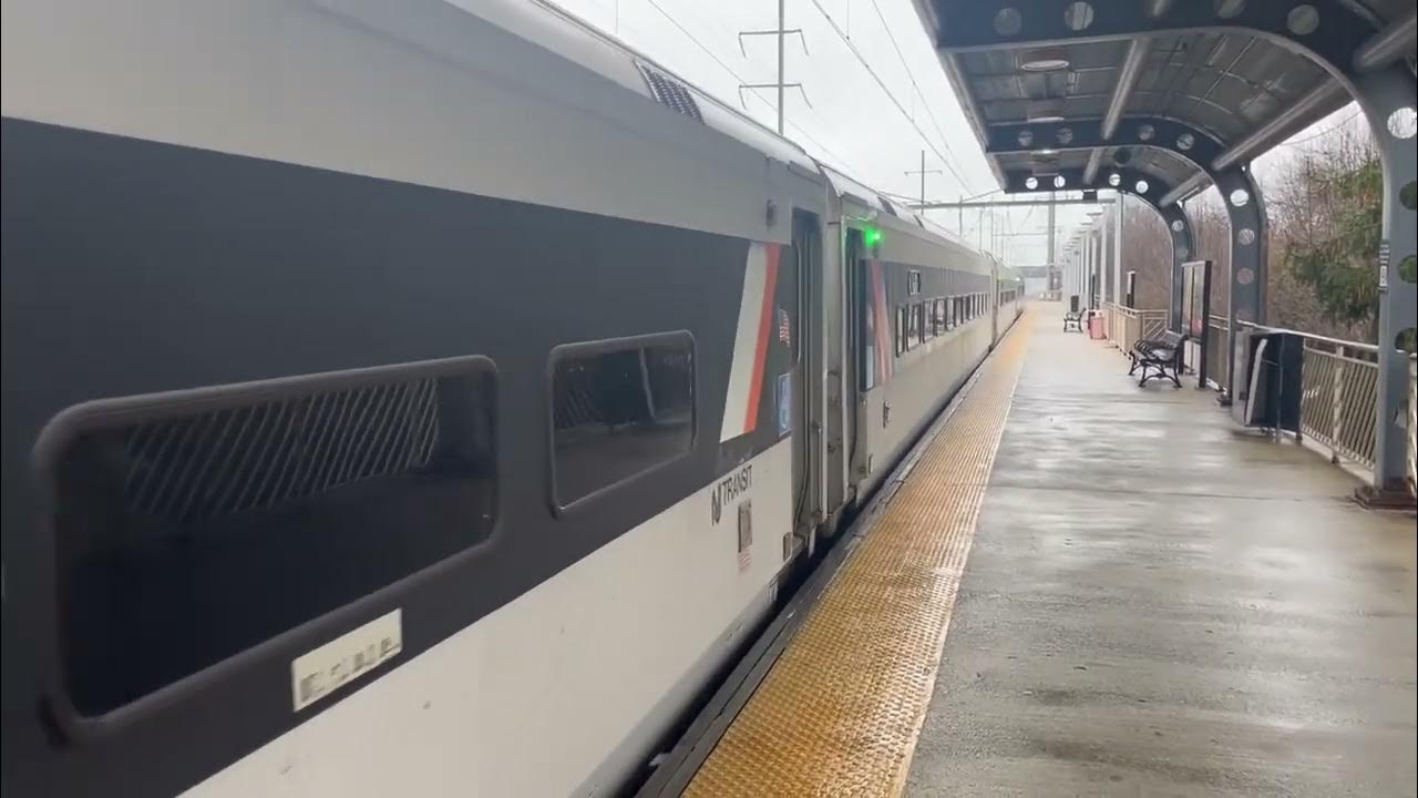 NJ Transit Northeast Corridor Local Train #7837 to Trenton departing Hamilton w/Comets - YouTube