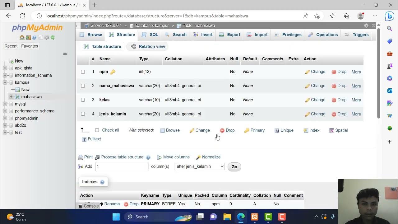 tutorial cara membuat data base - YouTube