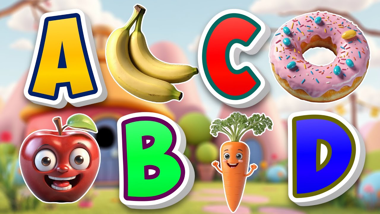 Phonics Song A for Apple | Fun Alphabet Song for Kids | Learn ABCs with Colorful 3D Animation ...
