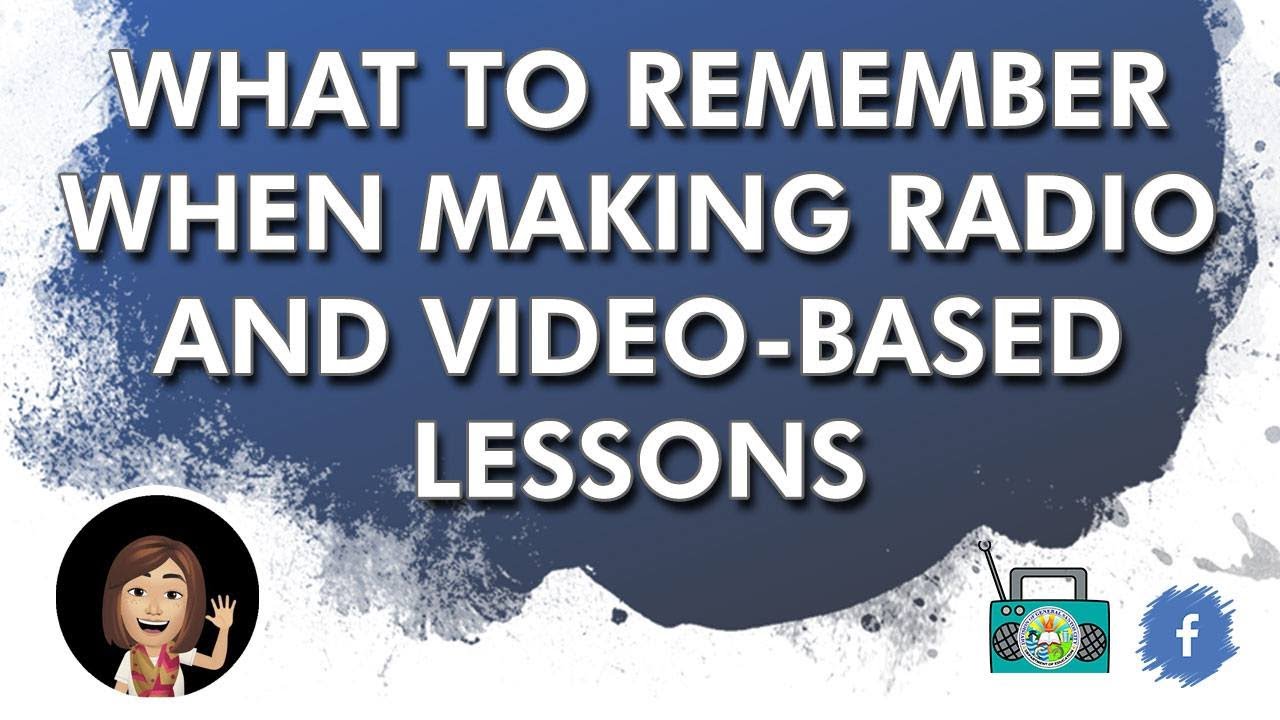 What to Remember When Making Radio and Video- Based Lessons - YouTube