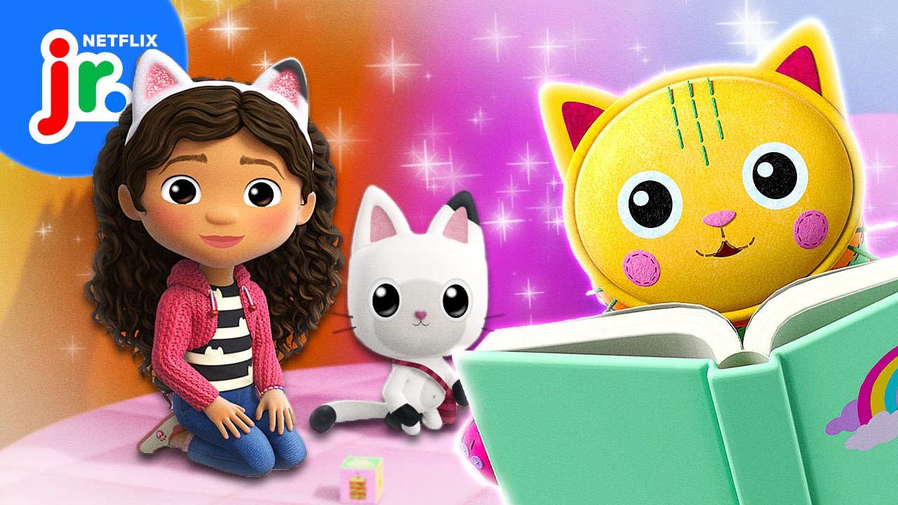 Pillow Cat Storytime Compilation 📚😻 Gabby's Dollhouse | Netflix Jr ...