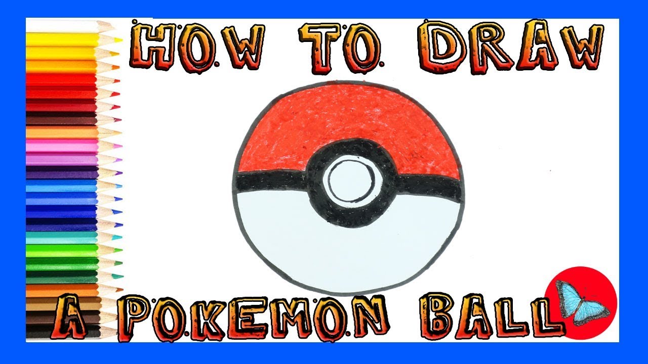 How To Draw Pokemon Ball |Coloring and Drawing for Kids - YouTube