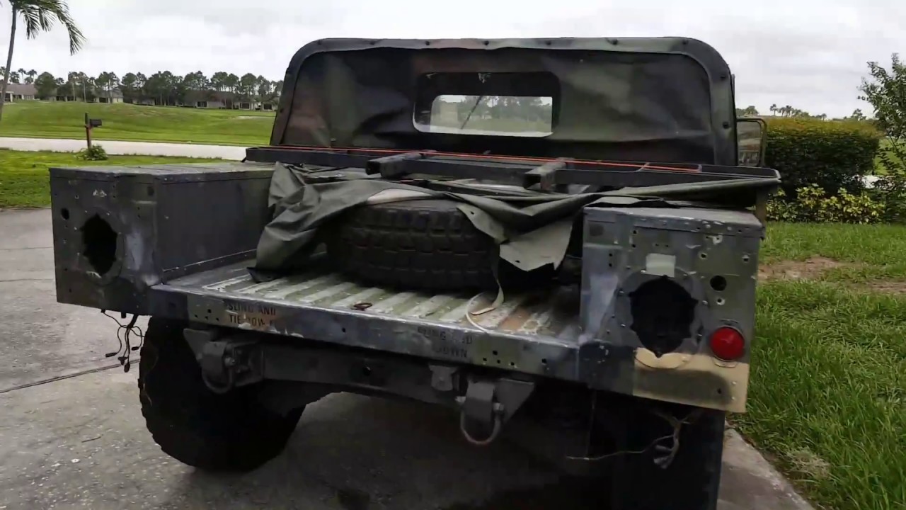Putting the Humvee to work! Hurricane prep/update - YouTube