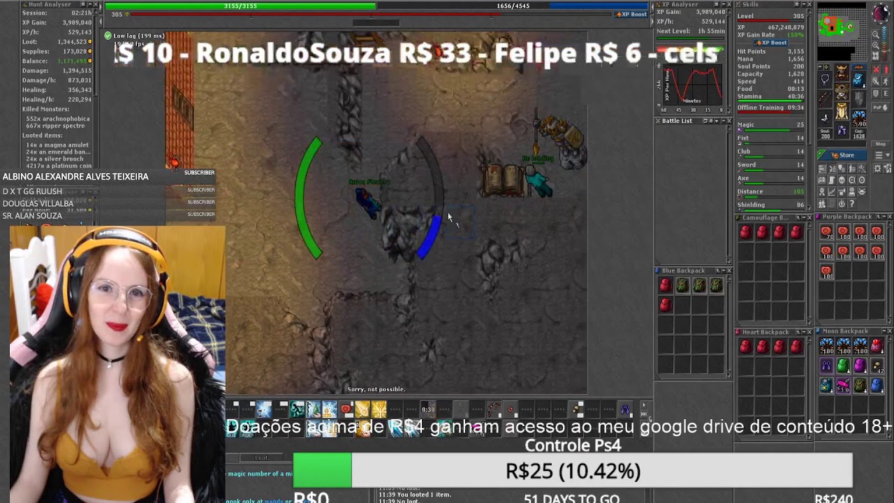 Tibia - Hunt Gazer - 300+ - Party RP, ED ,EK - Mitigera - YouTube