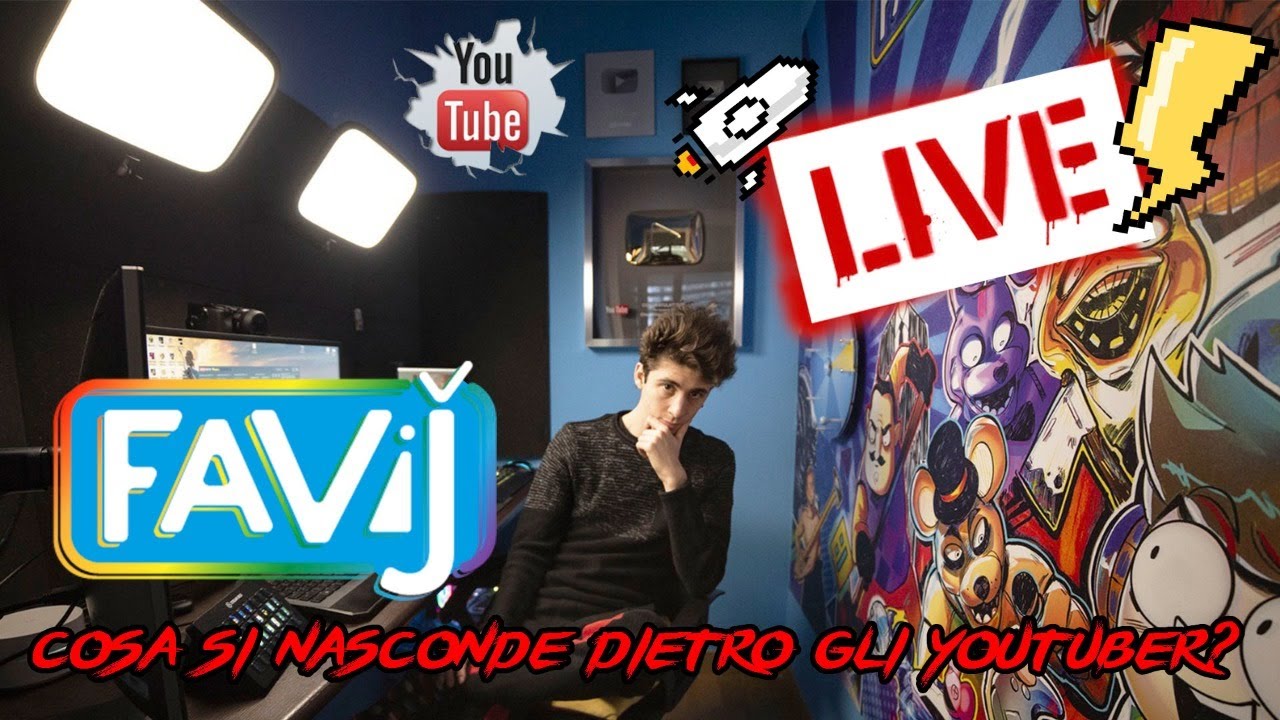 FAVIJ LIVE!!! tutto il retroscena su come crea i suoi lavori! - YouTube