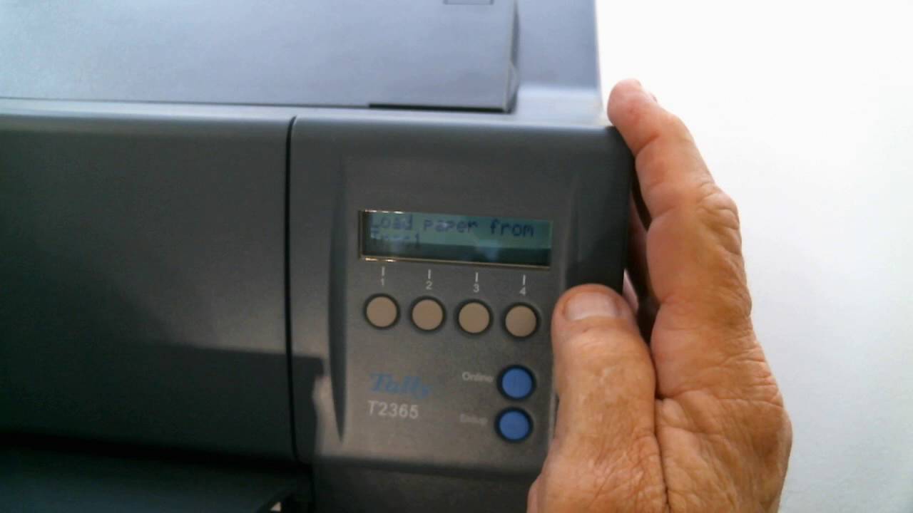 Larry The Printer Guy 2365/2380 - 2nd Tractor Install - YouTube