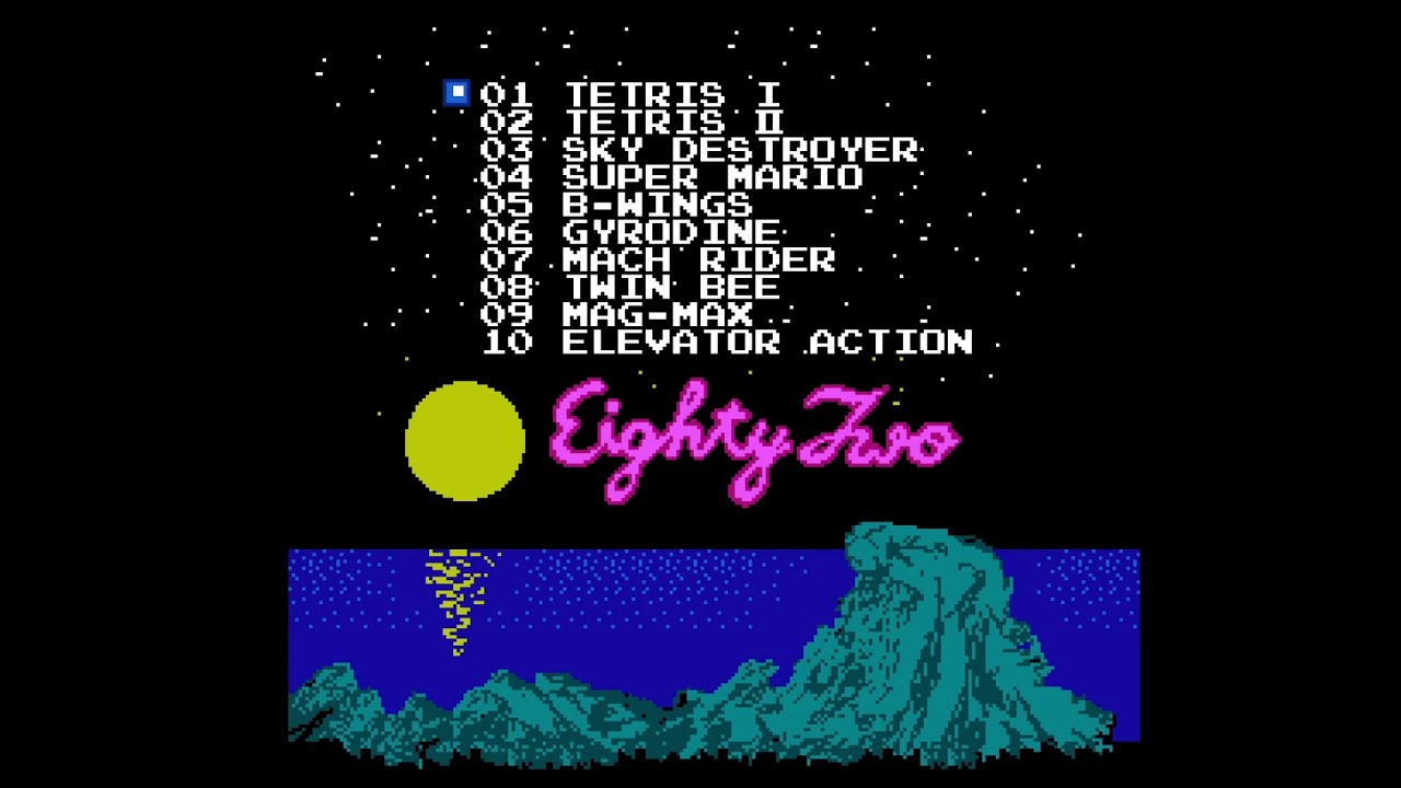 NES 82-in-1 Multicart menu - YouTube