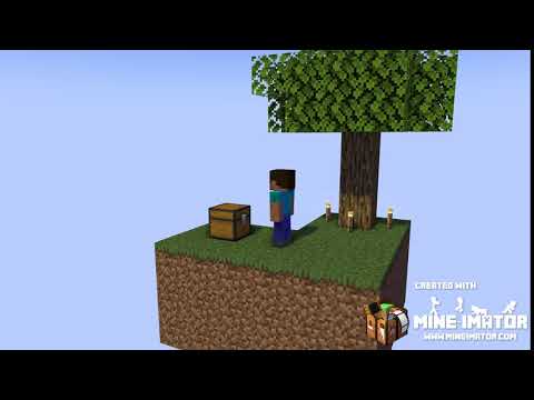 Minecraft Shortest Animation - Skyblock Scene (4K 60fps) #shorts - YouTube