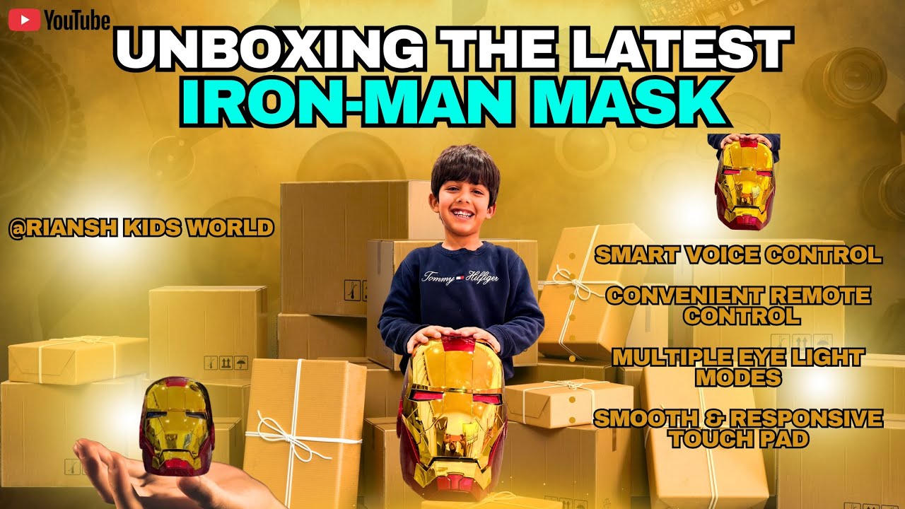 Wow! Riansh Opens His Iron Man Mask Gift 😍 | Super Cool Unboxing - YouTube