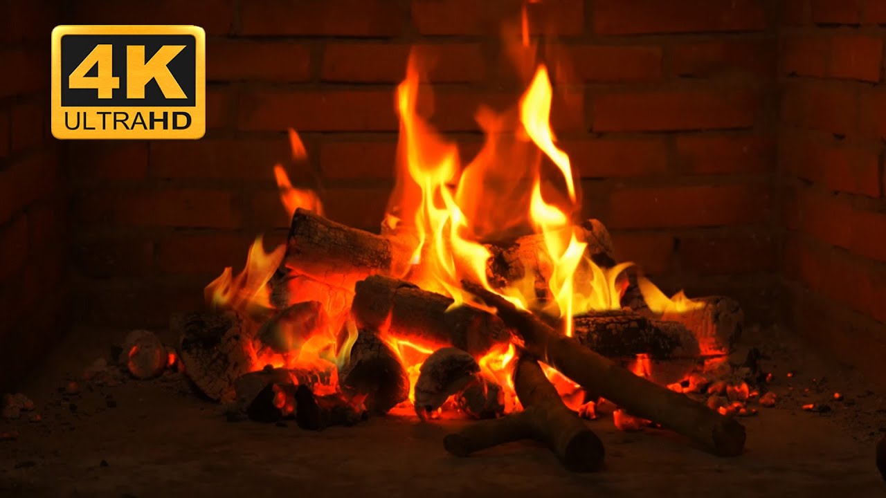 Beautiful space Relaxing fireplace🔥 Cozy fireplace background with ...