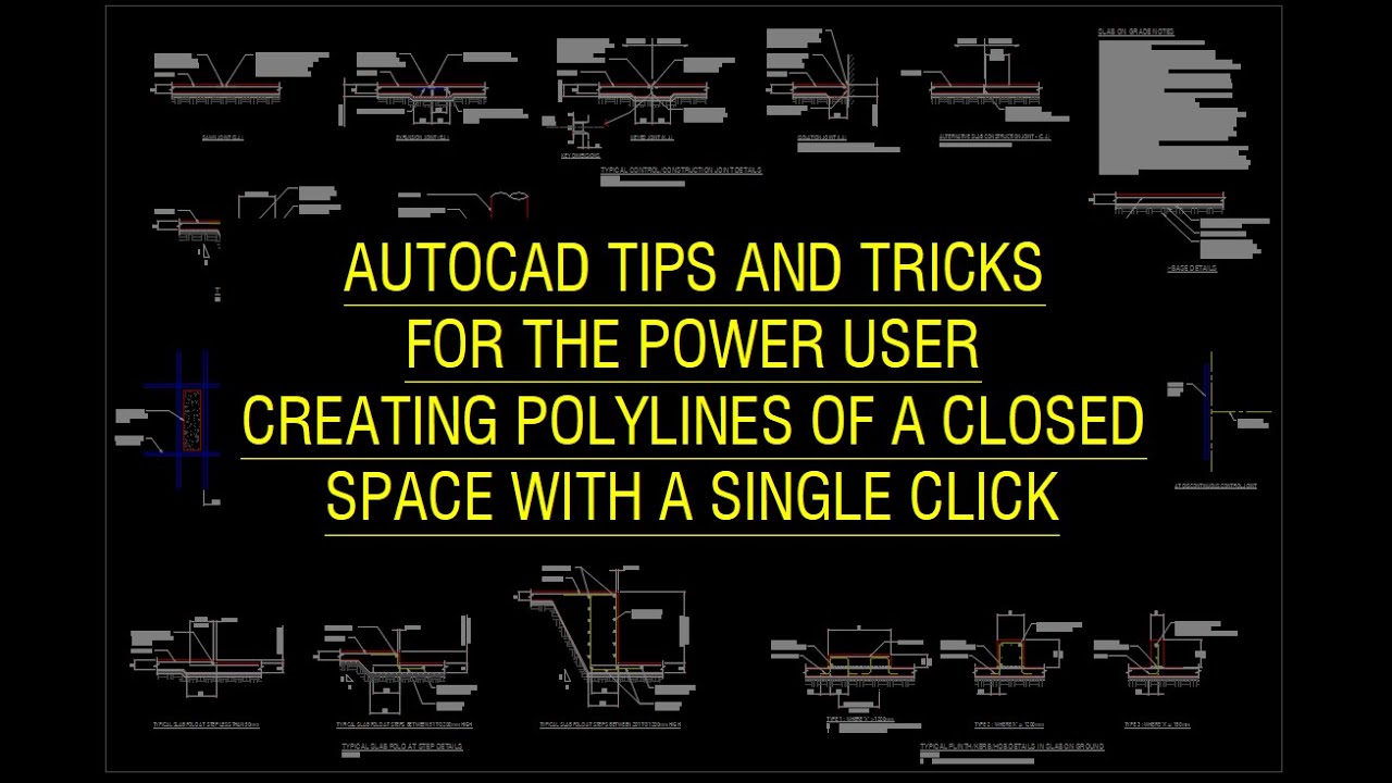 AutoCAD tips for the power user - Creating polylines of a closed space ...