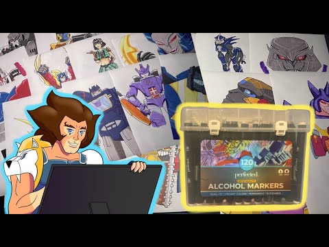 I Drew A Transformer Every Day Of November To Test THESE Alcohol ...