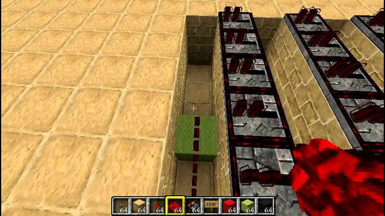 Minecraft - 9-Digit Combination Lock Tutorial part 1 - YouTube