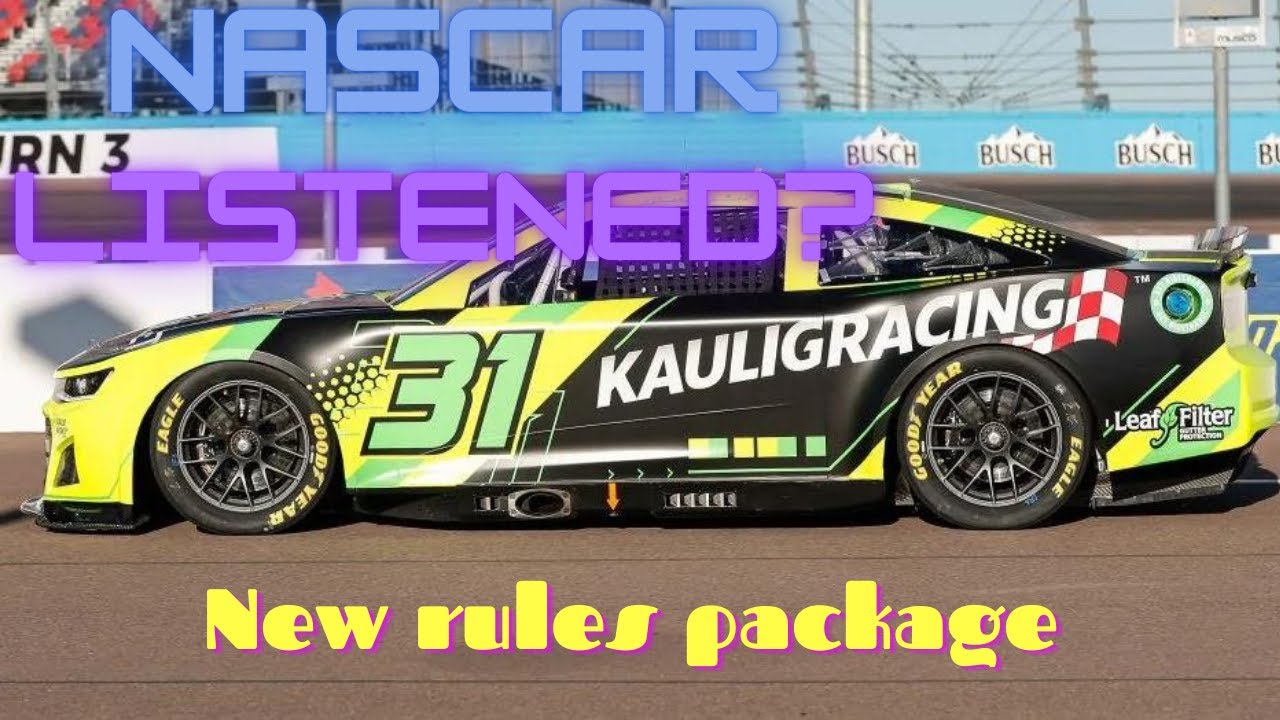 NASCAR listened to the drivers! New rules package announced. - YouTube