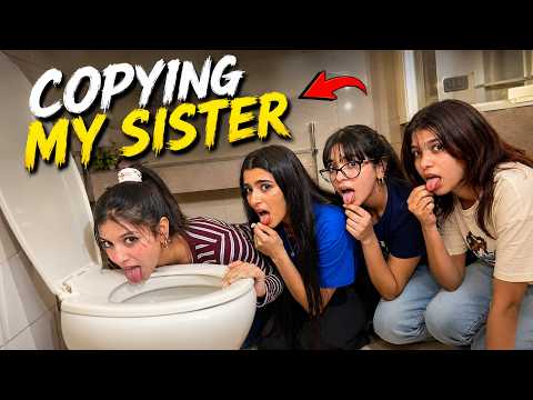 Copying My Sister for 24 HOURS 😂 Day 95/100