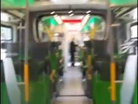 TRAKO 2015r. NEWAG Impuls 45WE-10E od środka. - YouTube