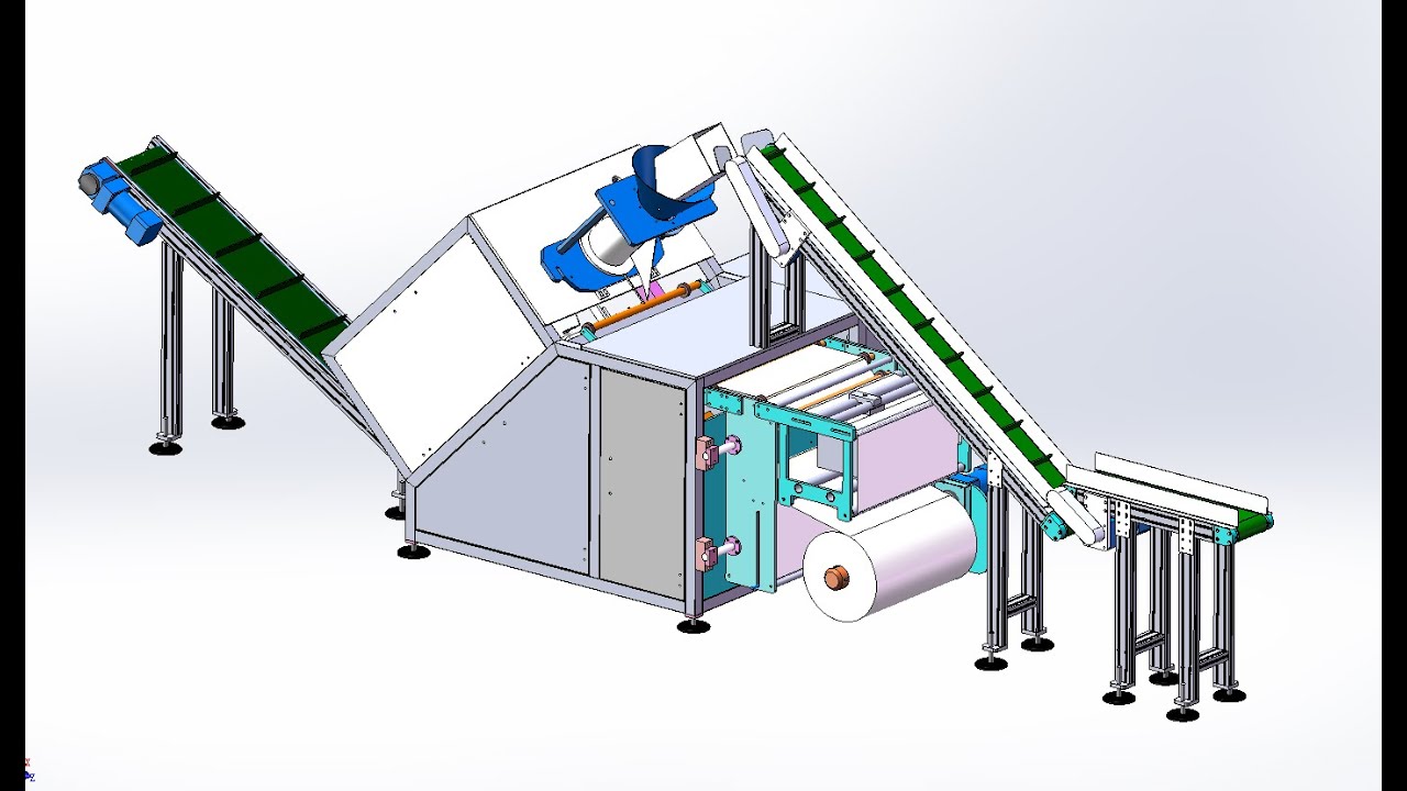 45° Fixed Angle Inclined Packaging Machine - YouTube