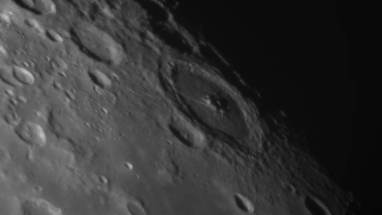 Moon through Celestron C8 and ASI120MM - YouTube