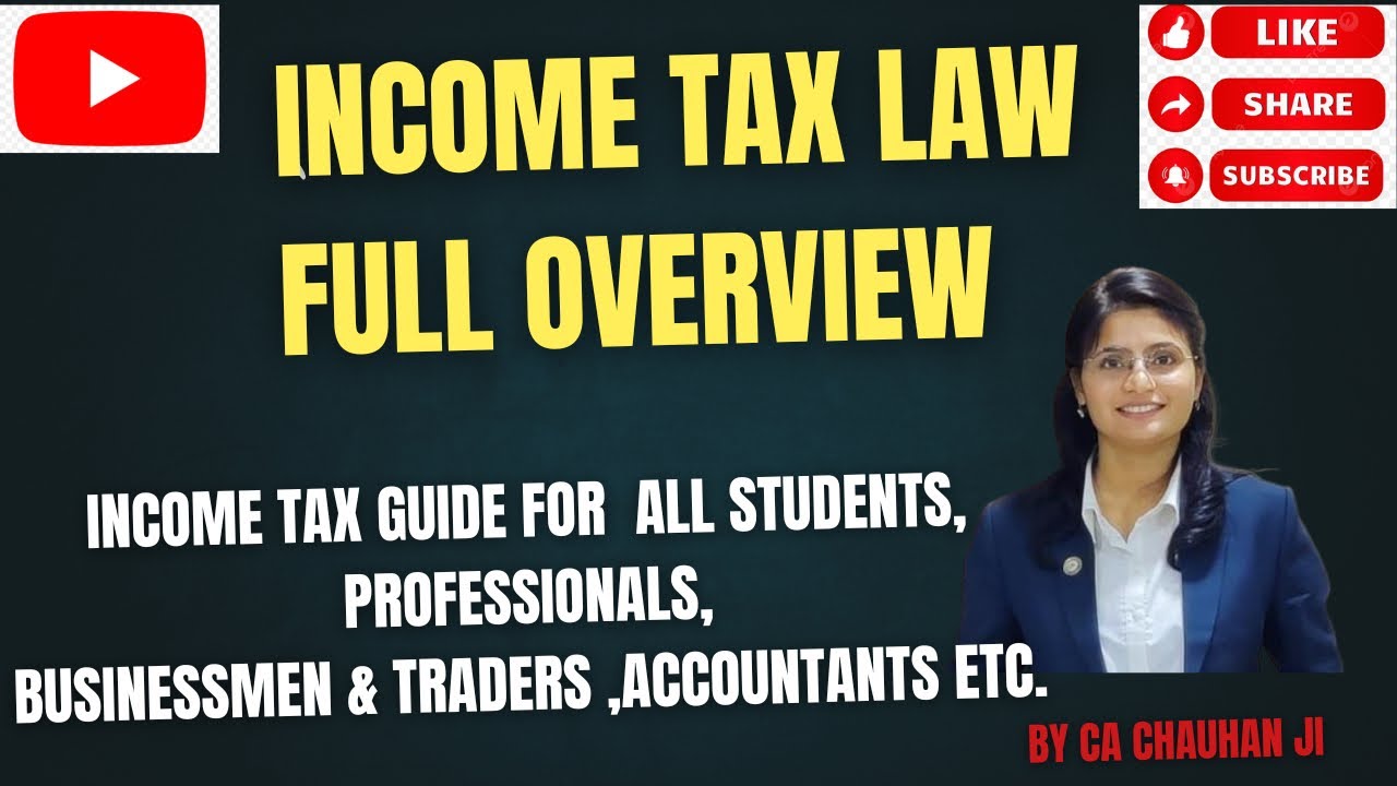 Income Tax Law Overview | tds tcs itr tax slab rate tax on salary stcg ...
