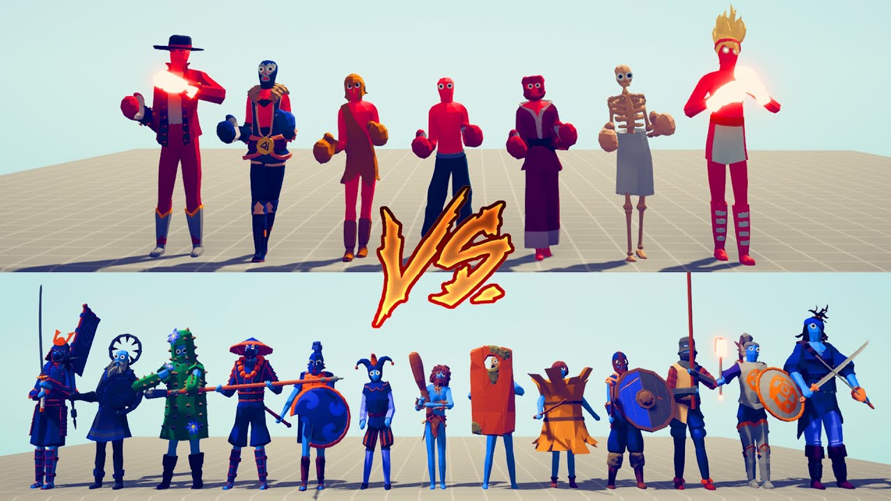 BOXER TEAM vs MELEE TEAM - Totally Accurate Battle Simulator | TABS ...