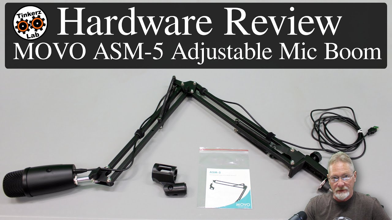 Hardware Review - MOVO ASM-5 Adjustable Scissor Suspension Microphone ...