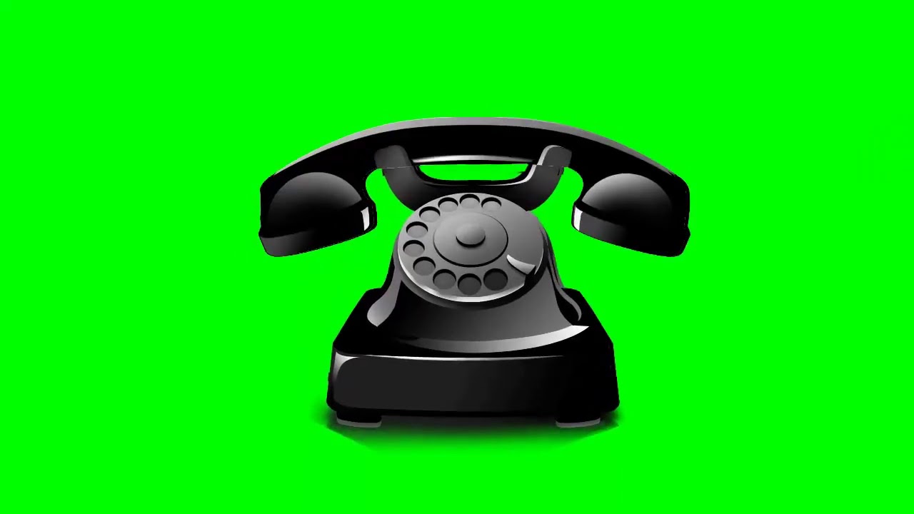 GREEN SCREEN OLD PHONE RINGING - YouTube