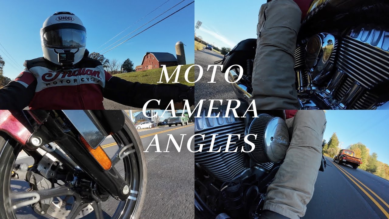 Different Camera Angles On The Motorcycle With Osmo Action 4 - YouTube