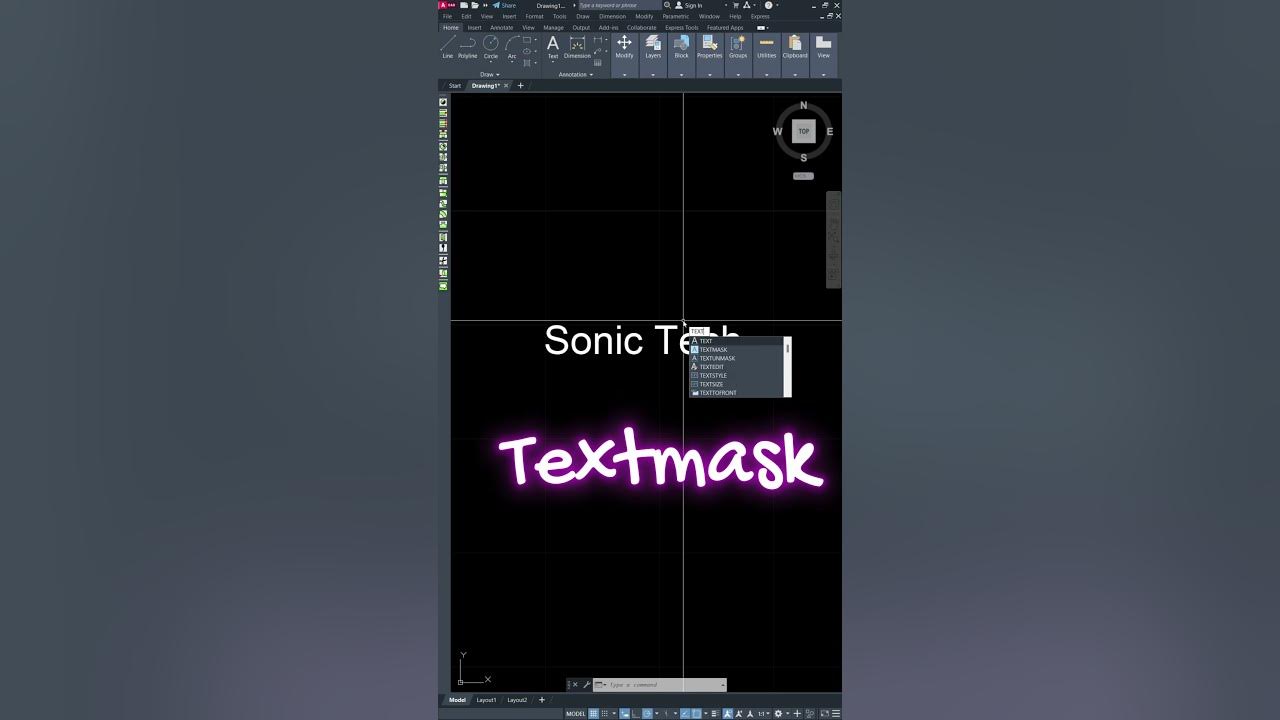 Add or remove mask text in AutoCAD - Mask Text Command #autocadforbeginners #autocaddrawing ...