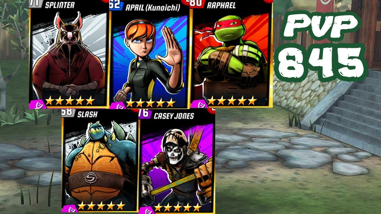 TMNT Legends PVP 845 - Raphael / Splinter / Casey / April Kunoichi ...