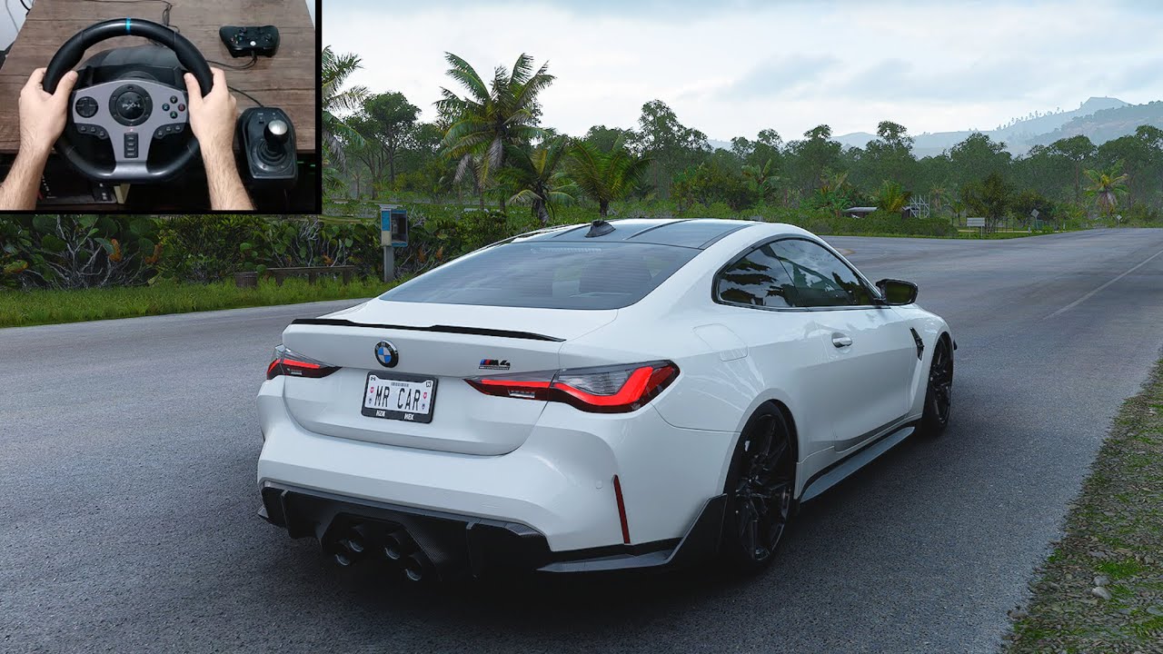 BMW M4 Competition Coupe - Forza Horizon 5 | Pxn V9 Steering Wheel ...