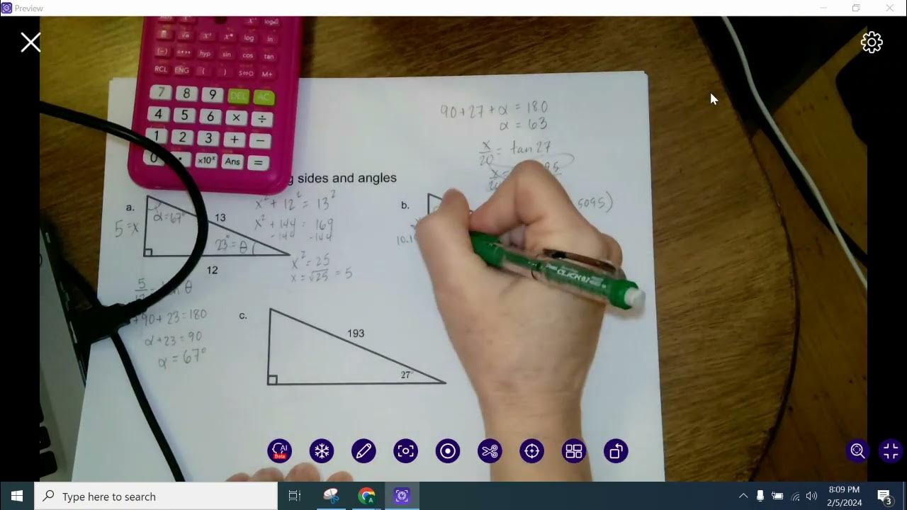 Review of Pythagorean Theorem, Tangent Ratio and Scale Factor of ...