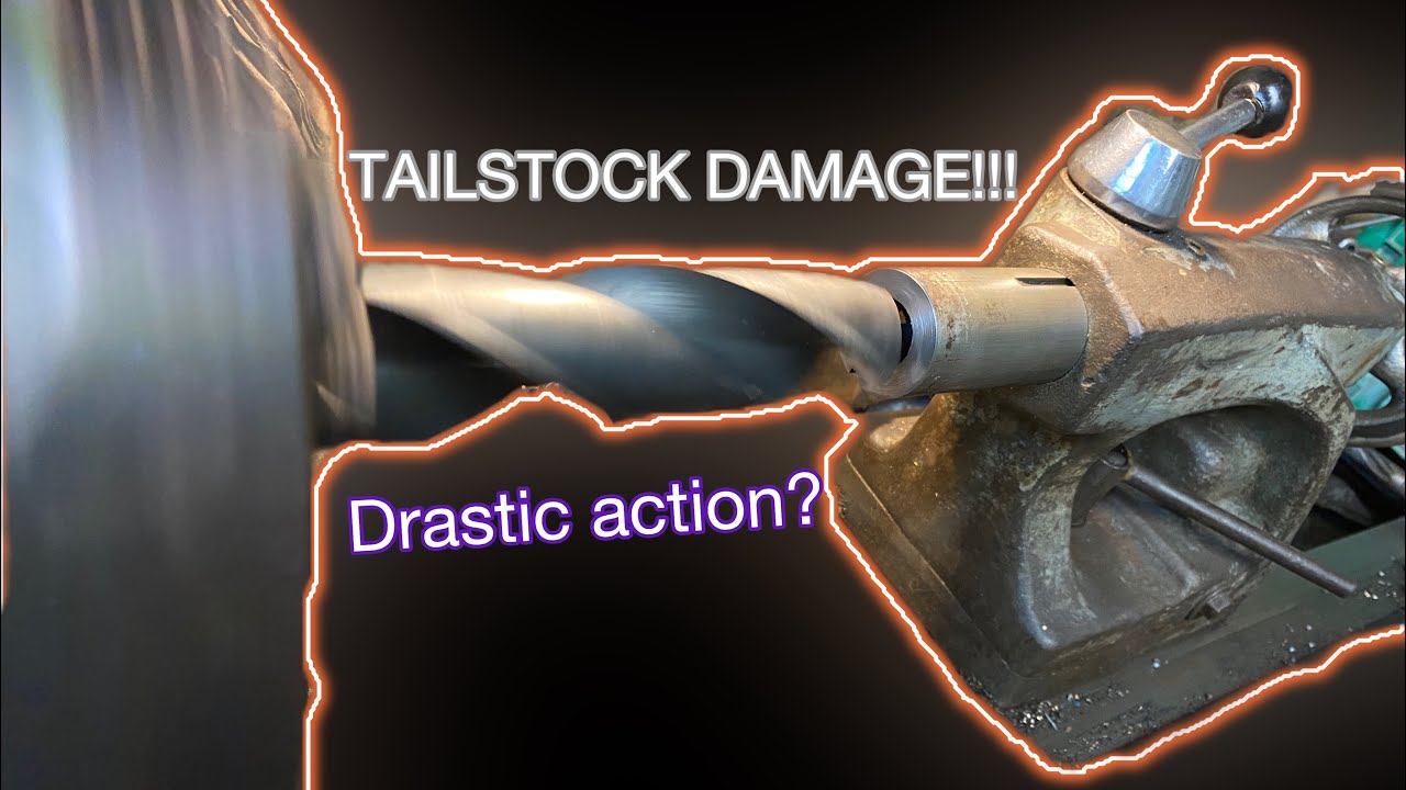 Lathe Tailstock Machining! A good reaming needed? Restoration series ...