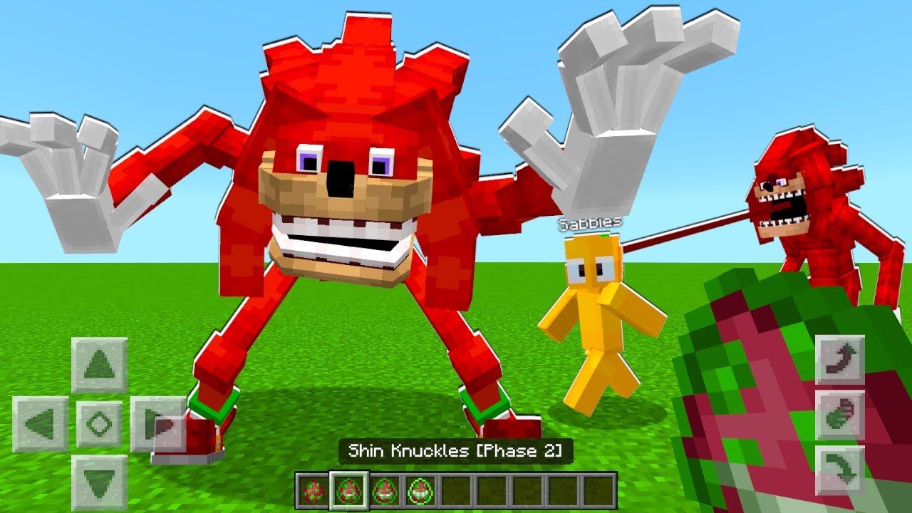 NEW Shin Knuckles Mod ADDON UPDATE in MINECRAFT PE - YouTube