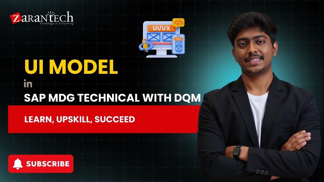 UI Model in SAP MDG Technical with DQM | ZaranTech - YouTube