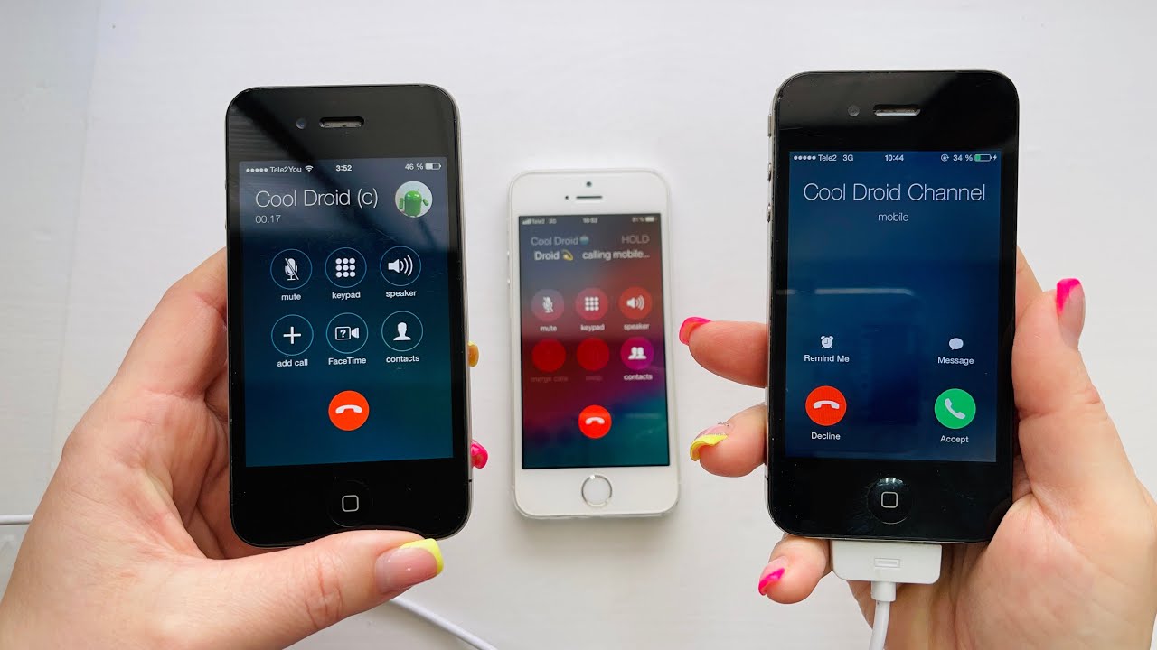 Only Apple 🍎 iPhone 4S vs 5S & 4S / Incoming & outgoing calls - YouTube