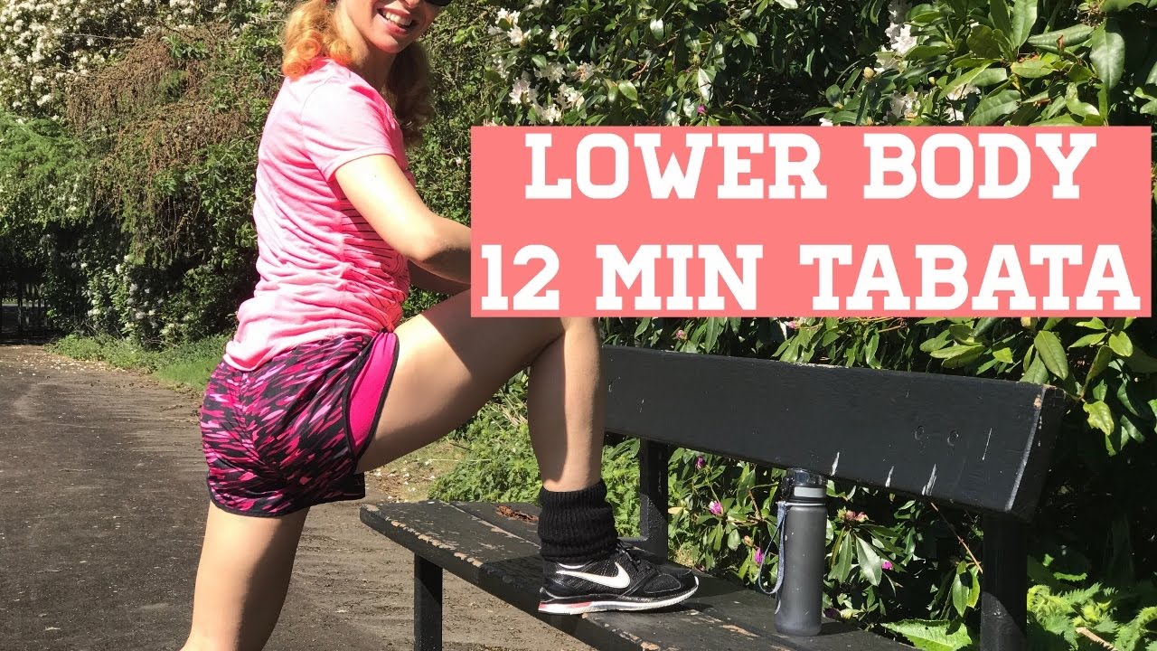 12 min Lower Body Tabata Workout - HIIT Workout to Burn Fat & Tone ...