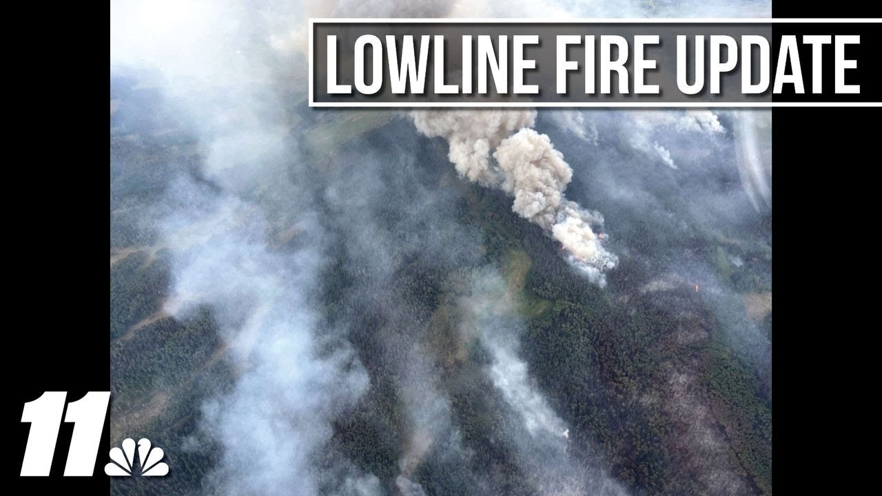 Rain and high moisture levels aid firefighters on Lowline Fire - YouTube