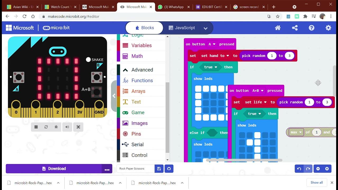 Microsoft MakeCode for micro bit Google Chrome 2021 07 23 12 14 08 ...